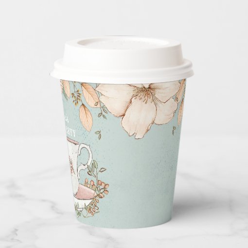 Wildflower Tea Party Paper Cup | Zazzle