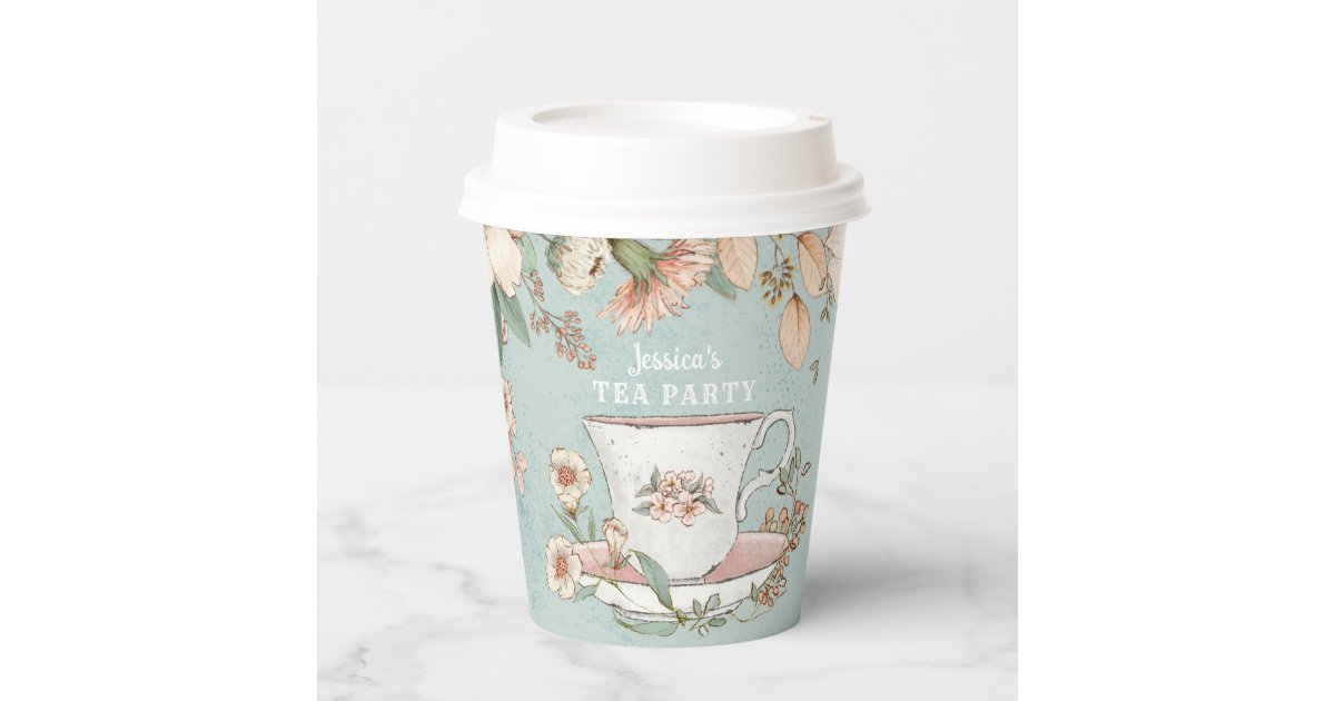 Wildflower Tea Party Paper Cup | Zazzle
