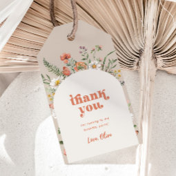 Wildflower Thank You Tag | Wildflower Favor Tags | Zazzle