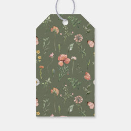 Wildflower Thank You Tag | Wildflower Favor Tags | Zazzle