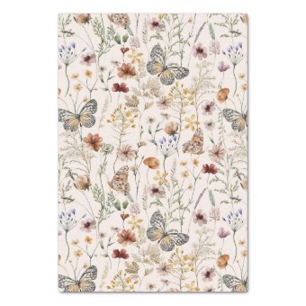 Wildflower Tissue Paper | Zazzle