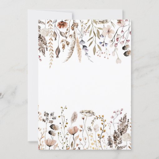 Wildflower Two Wild Birthday Invitation | Zazzle