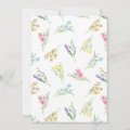 Wildflower Wedding Pretty Floral Wild Flower Invitation | Zazzle