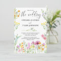 Wildflower Wedding Pretty Floral Wild Flower Invitation | Zazzle