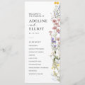 Wildflower Wedding Program Floral Wedding Program | Zazzle
