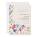 Wildflower Wedding Rustic Floral Photo Invitation | Zazzle