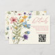 Wildflower Wild Flower QR Code Wedding Details Enclosure Card | Zazzle