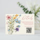Wildflower Wild Flower QR Code Wedding Details Enclosure Card | Zazzle