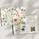 Wildflower Wild Flower QR Code Wedding Details Enclosure Card | Zazzle