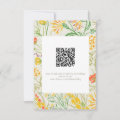 Wildflower Wild Meadow QR Code Outdoor Wedding RSVP Card | Zazzle