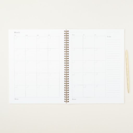 Wildflowers and Editable Quote Personalized Planner | Zazzle