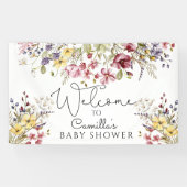 Wildflowers Baby Shower Banner | Zazzle