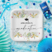 Wildflowers Boho Graduation Party Paper Plates | Zazzle
