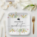 Wildflowers Boho Graduation Party Paper Plates | Zazzle