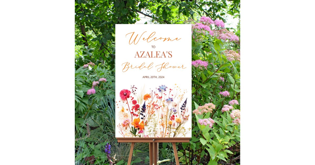 Wildflowers Colorful Flowers Foam Poster Board | Zazzle