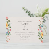 Wildflowers Garden Floral Wedding Invitation | Zazzle