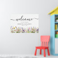 Wildflowers garden Wedding Welcome Sign | Zazzle