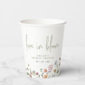 Wildflowers Love In Bloom Bridal Shower Paper Cups | Zazzle