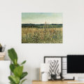 Wildflowers. Oil on Canvas. Vintage meadow Poster | Zazzle