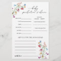 Wildflowers Predictions Game Flyer | Zazzle