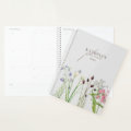 Wildflowers Script Monthly Weekly Monthly Planner | Zazzle