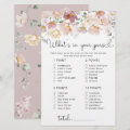 Wildflowers what's in your purse game | Zazzle