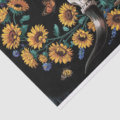 Wildflowers & Wild West, Skull & Blooms Decoupage Tissue Paper | Zazzle