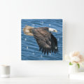 Wildlife Bald Eagle Photo Square Wall Clock | Zazzle