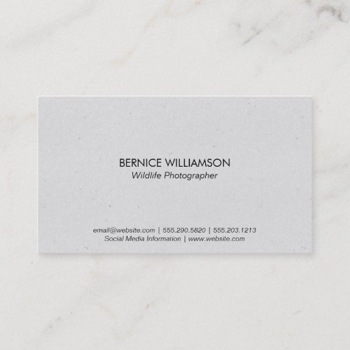 Wildlife Photographer | Forrest Business Card | Zazzle