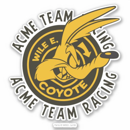 WILE E. COYOTE™ Acme Team Racing Sticker | Zazzle