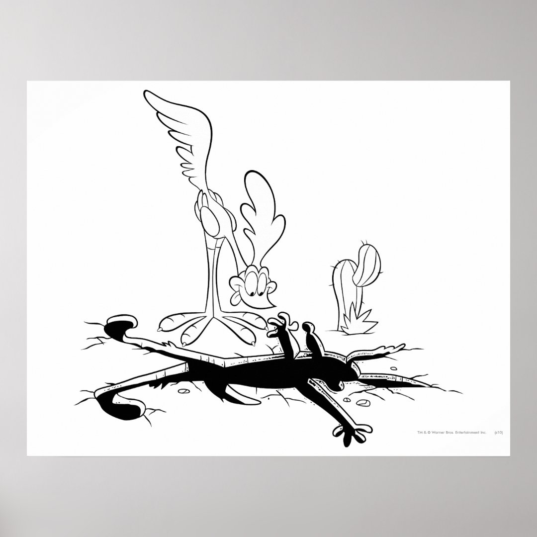 Wile E Coyote and ROAD RUNNER™ Acme Products 3 Poster | Zazzle
