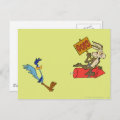 WILE E. COYOTE™ and ROAD RUNNER™ ACME Rocket Postcard | Zazzle