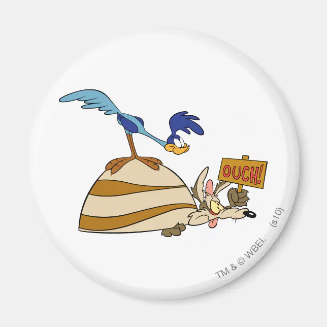 WILE E. COYOTE™ and ROAD RUNNER™ Boulder Magnet | Zazzle