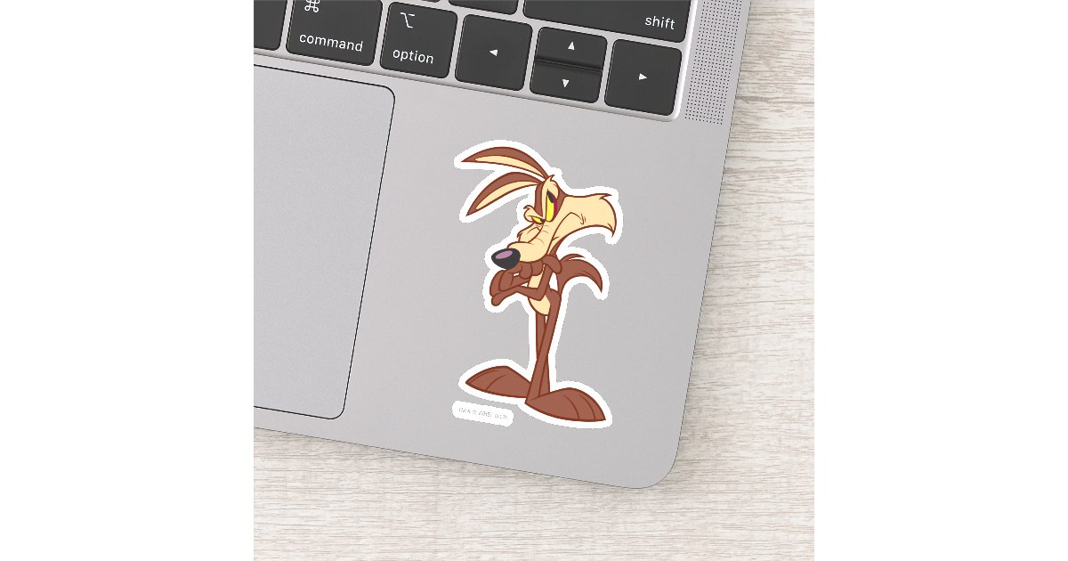 WILE E. COYOTE™ Arms Crossed Sticker | Zazzle