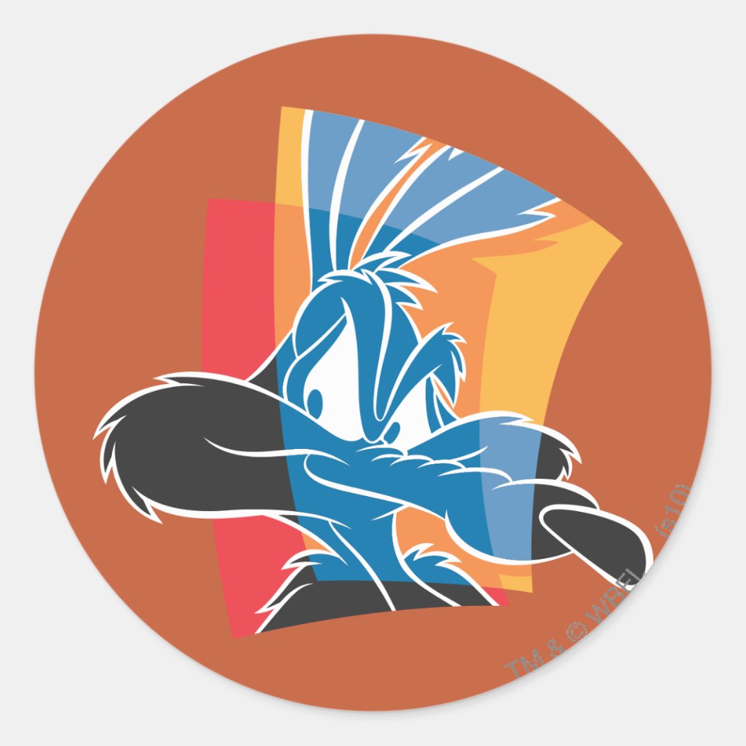 Wile E Coyote Expressive 22 Classic Round Sticker | Zazzle