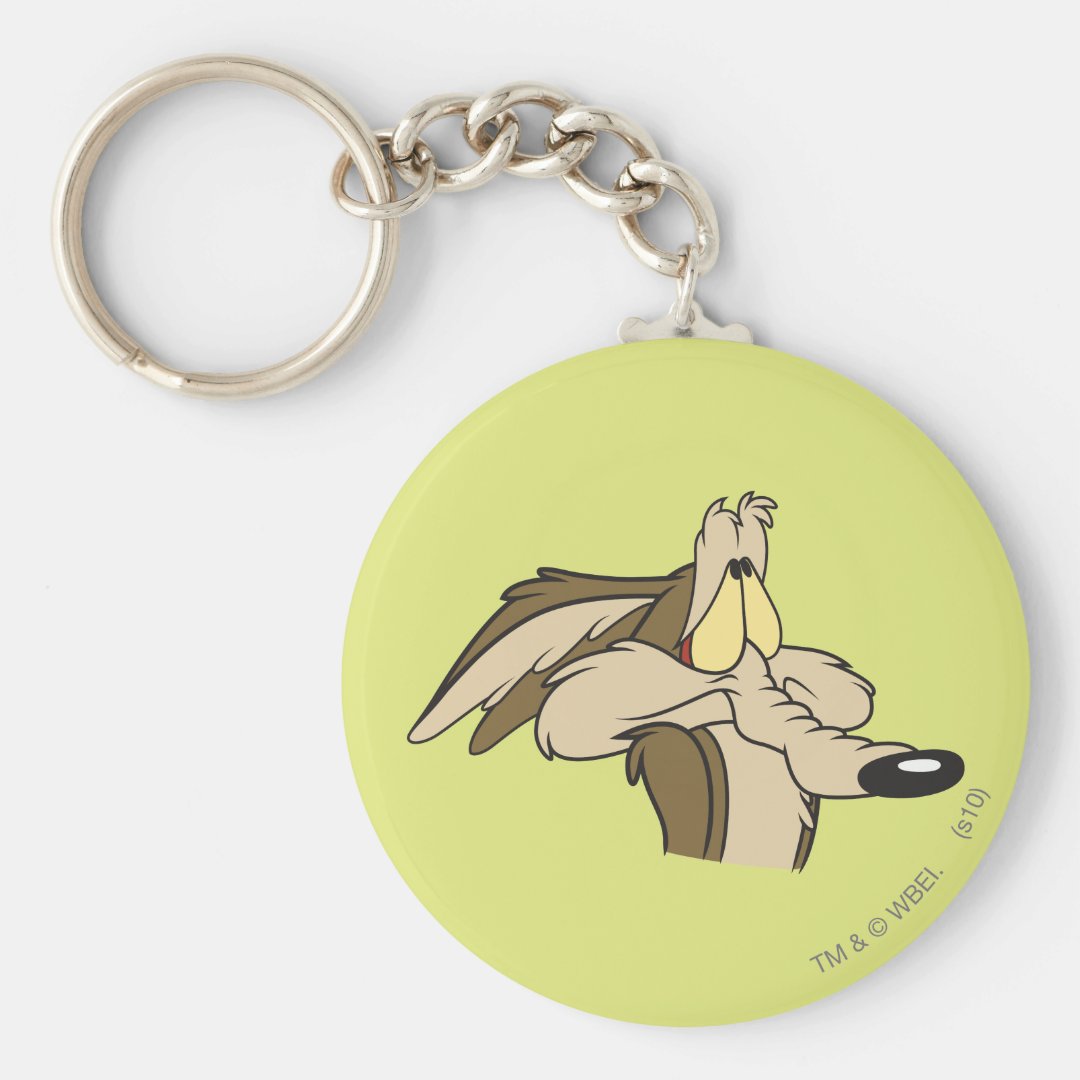 Wile E. Coyote Impending Doom Keychain | Zazzle
