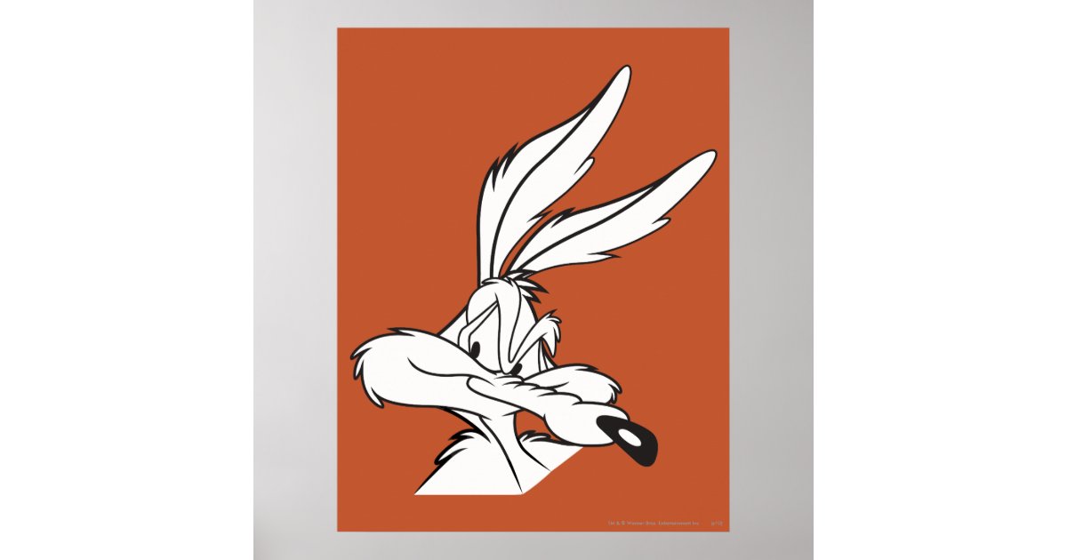 WILE E. COYOTE™ Looking sneaky Poster | Zazzle