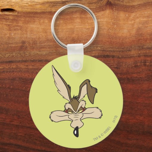 WILE E. COYOTE™ Pleased Head Shot Keychain | Zazzle