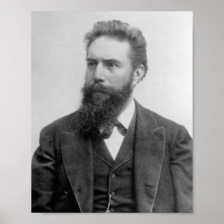 Wilhelm Rontgen Portrait Poster | Zazzle