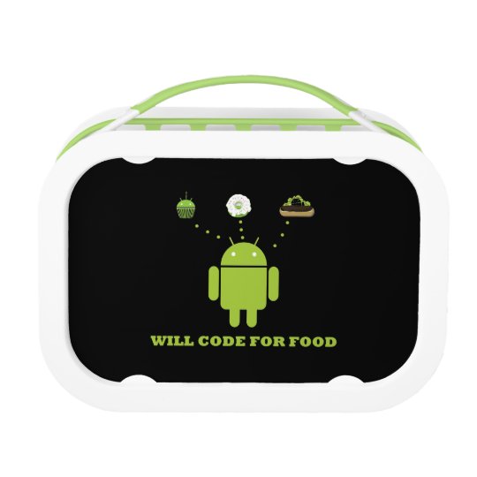 Will Code For Food (Android Software Developer) Lunch Box | Zazzle.com