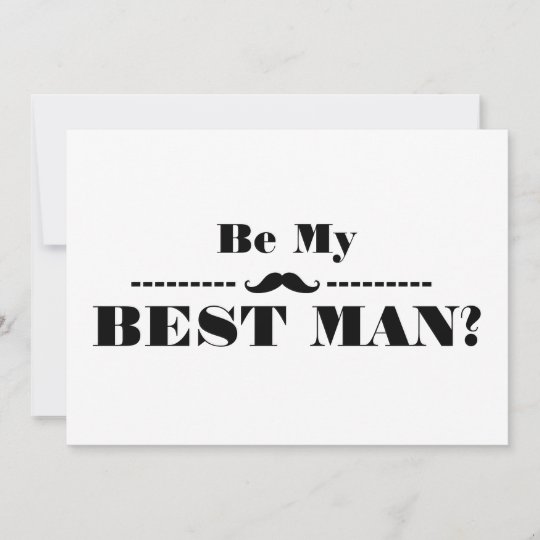 Will You Be My Best Man Invitation | Zazzle.com