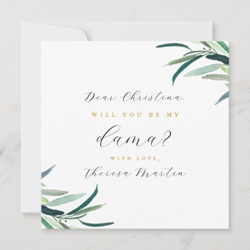 Will you be my Dama Proposal Quinceanera Photo Invitation | Zazzle