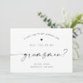 Will you be my Groomsman Elegant Script Invitation | Zazzle