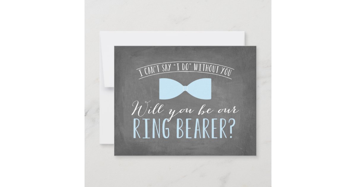 Will you be my Ring Bearer ? | Groomsmen Invitation | Zazzle