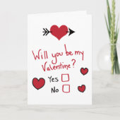 Will You Be My Valentine Card | Zazzle