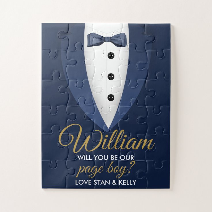 Will You Be Our Page Boy Proposal Jigsaw Puzzle | Zazzle
