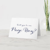 Will You Be Our Page Boy Wedding Card | Zazzle