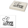 Will you marry me - Funny Wedding Proposal Rubber Stamp | Zazzle