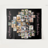 Will You Marry Me Heart Photo Collage Backdrop | Zazzle