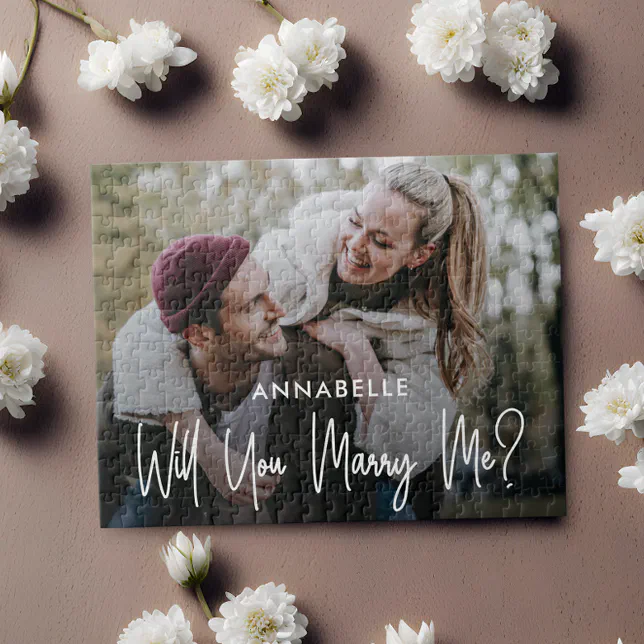 Will You Marry Me Photo Jigsaw Puzzle | Zazzle
